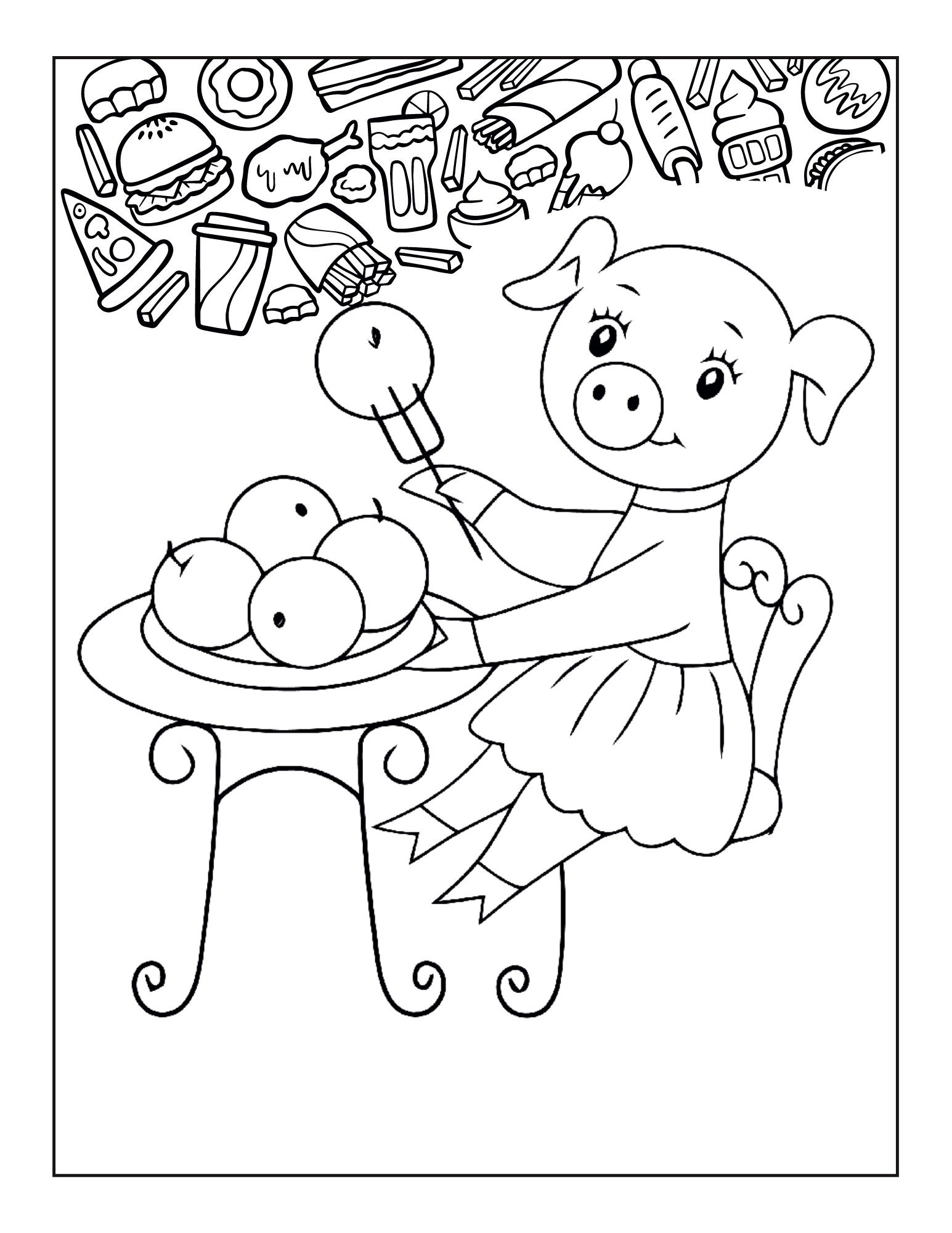 I Have A Sweet Tooth Coloring Pages - Etsy Australia