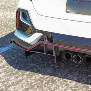 2017-2021 Honda Civic Type R 2pc Rear Diffuser - Etsy