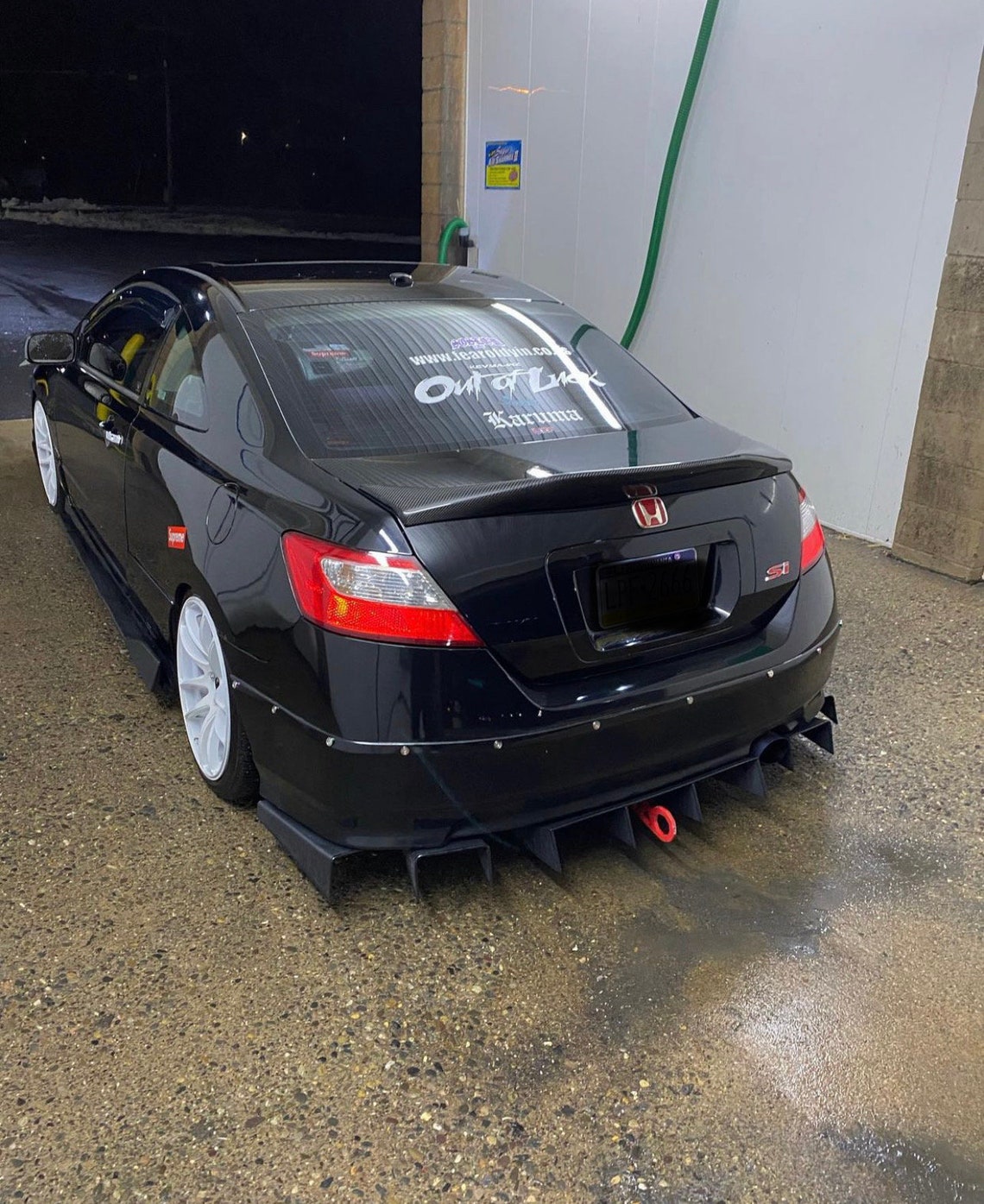 5 Piece Rear Diffuser 07-11 Honda Civic Si/non-si Coupe Only - Etsy