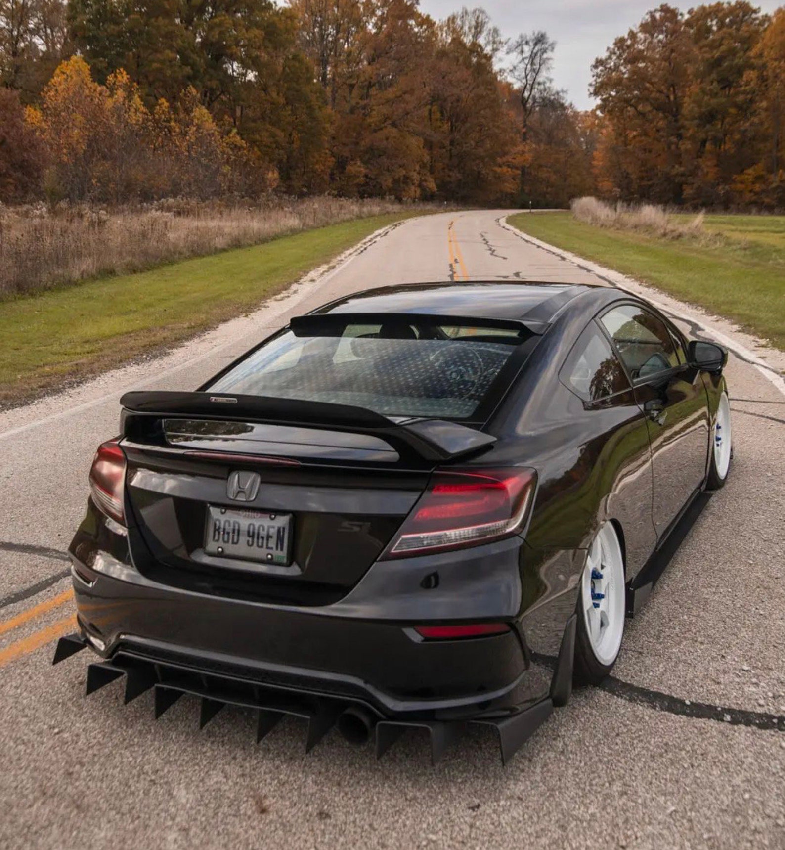 5 Piece Rear Diffuser 12-15 Honda Civic - Etsy