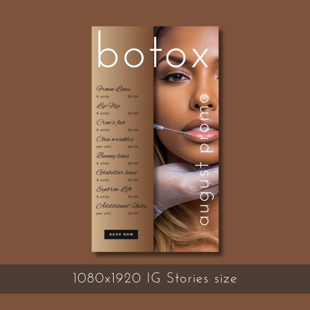 Botox & Derma Filler Social Media Post: Brand Awareness (digital) - Etsy