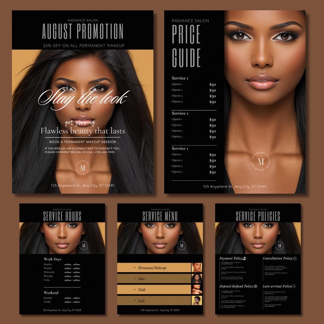 Esthetician Marketing Bundle, Promotion Flyers, Medspa Bundle, - Etsy