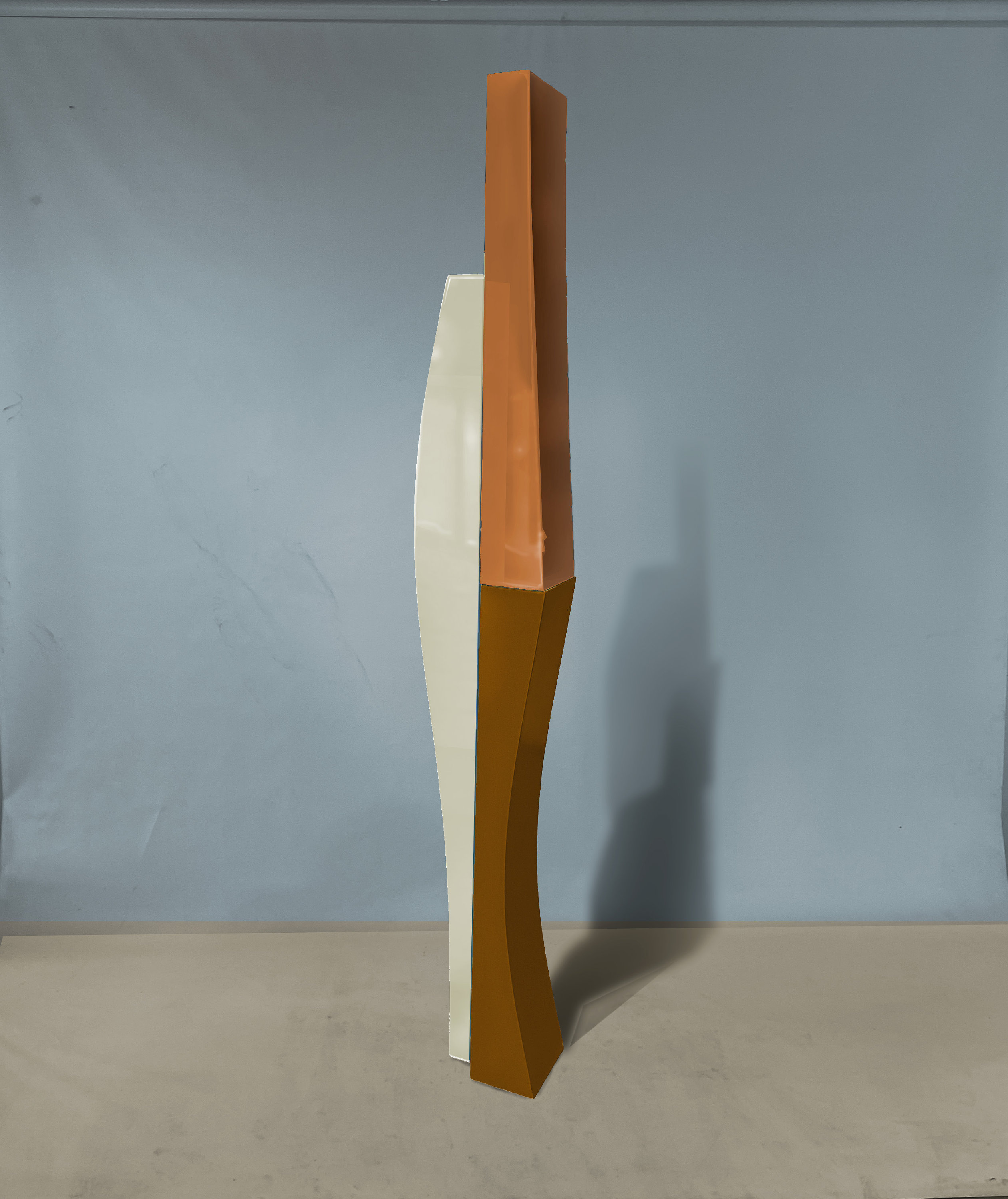 Rostige Metallstrukturfliese