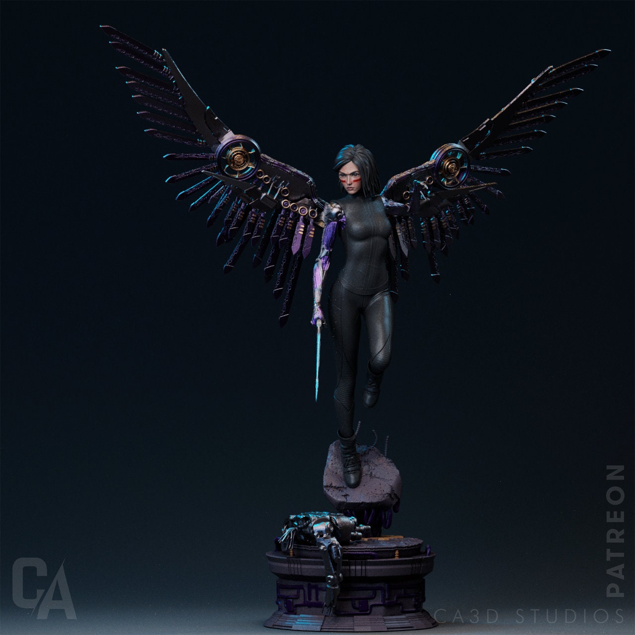 Alita Battle Angel Collectible Resin Miniature With Base Fan Art Read ...