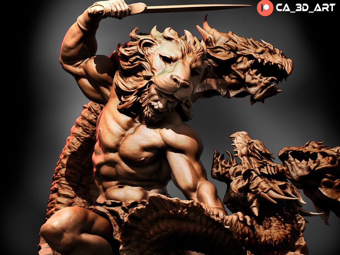 Hercules Collectible Resin Miniature Fan Art - Etsy