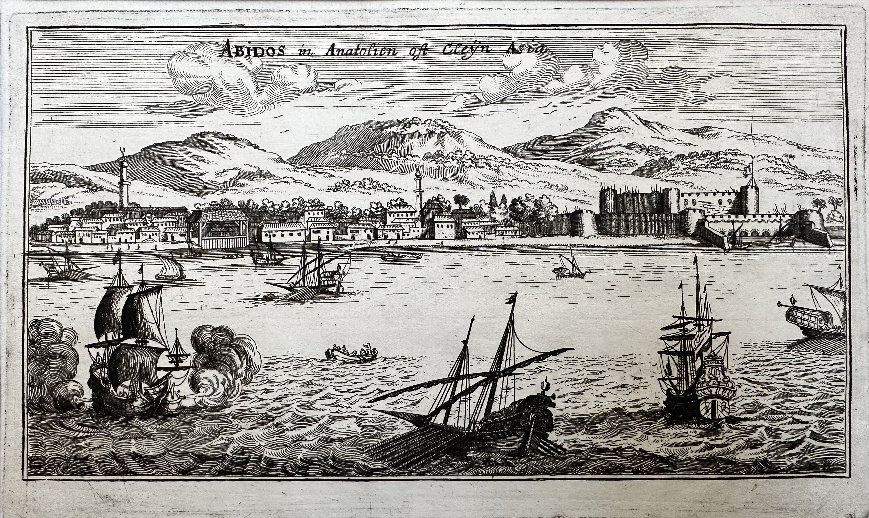 Abidos in Anatolien Ost Cleyn Asia 1690. Original Antique Print. - Etsy