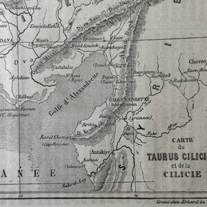 Map of the Cilician Taurus and Cilicia (1861) - Carte Du Taurus ...