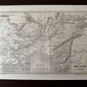 Map of the Cilician Taurus and Cilicia (1861) - Carte Du Taurus ...