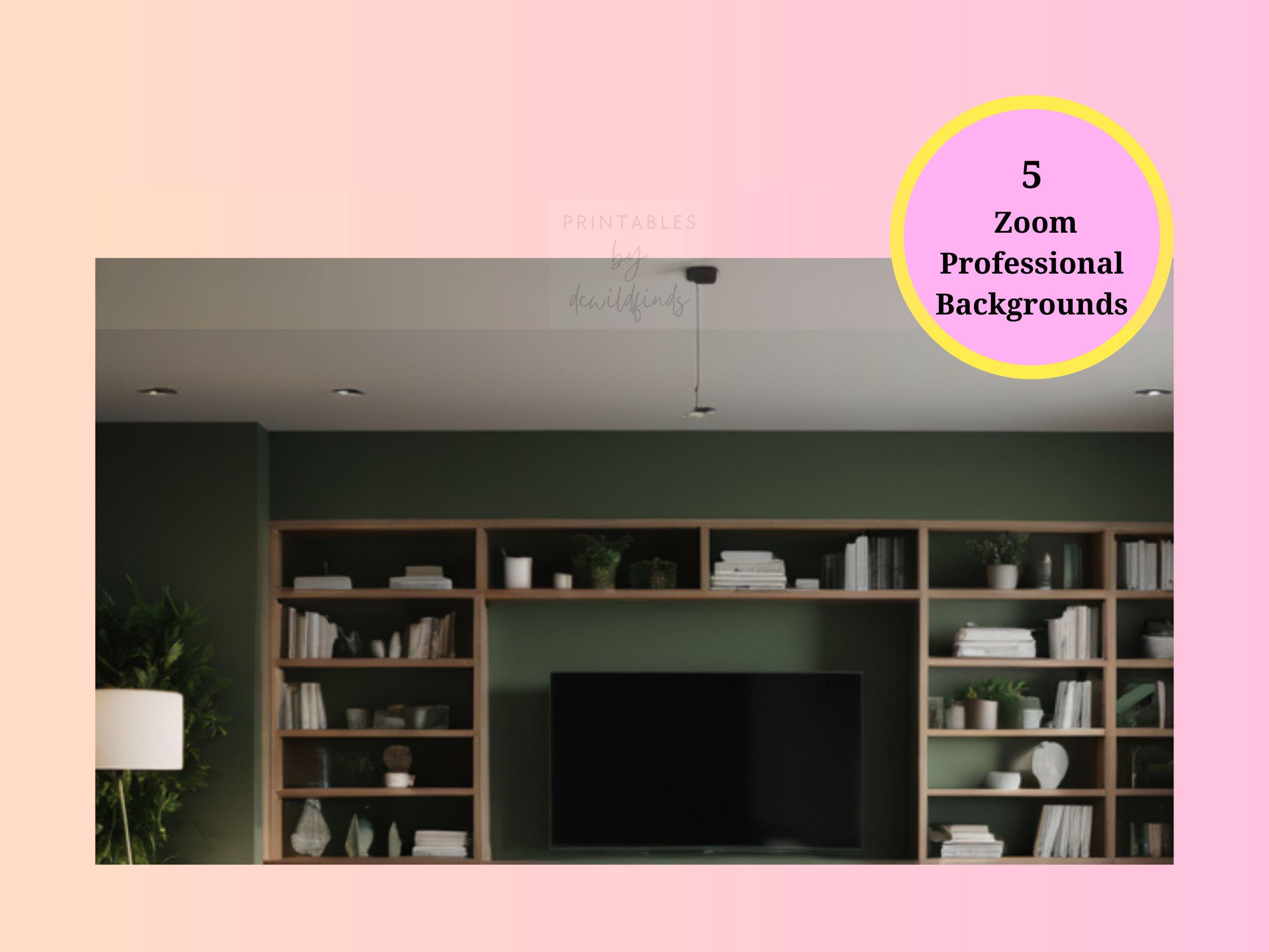 5 Professional Zoom Background, Digital Teams Backdrop, Instant ...