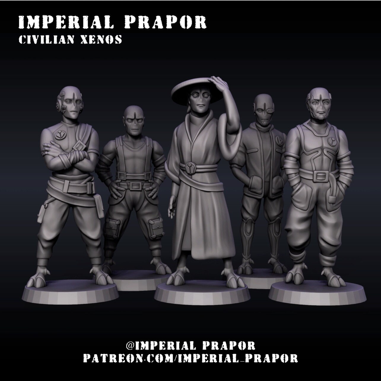 3d Printed Tau Civilians - Etsy UK