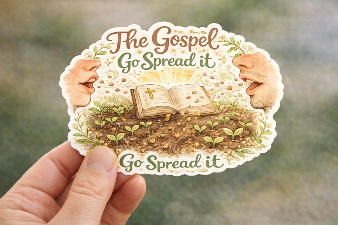 The Gospel, Go Spread It Sticker/ Faith Based Christian Sticker/ Bible ...