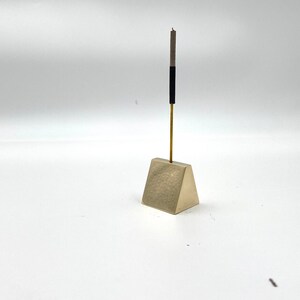 Solid Brass Triangle Incense Holder: Handmade Meditation Gift - Etsy
