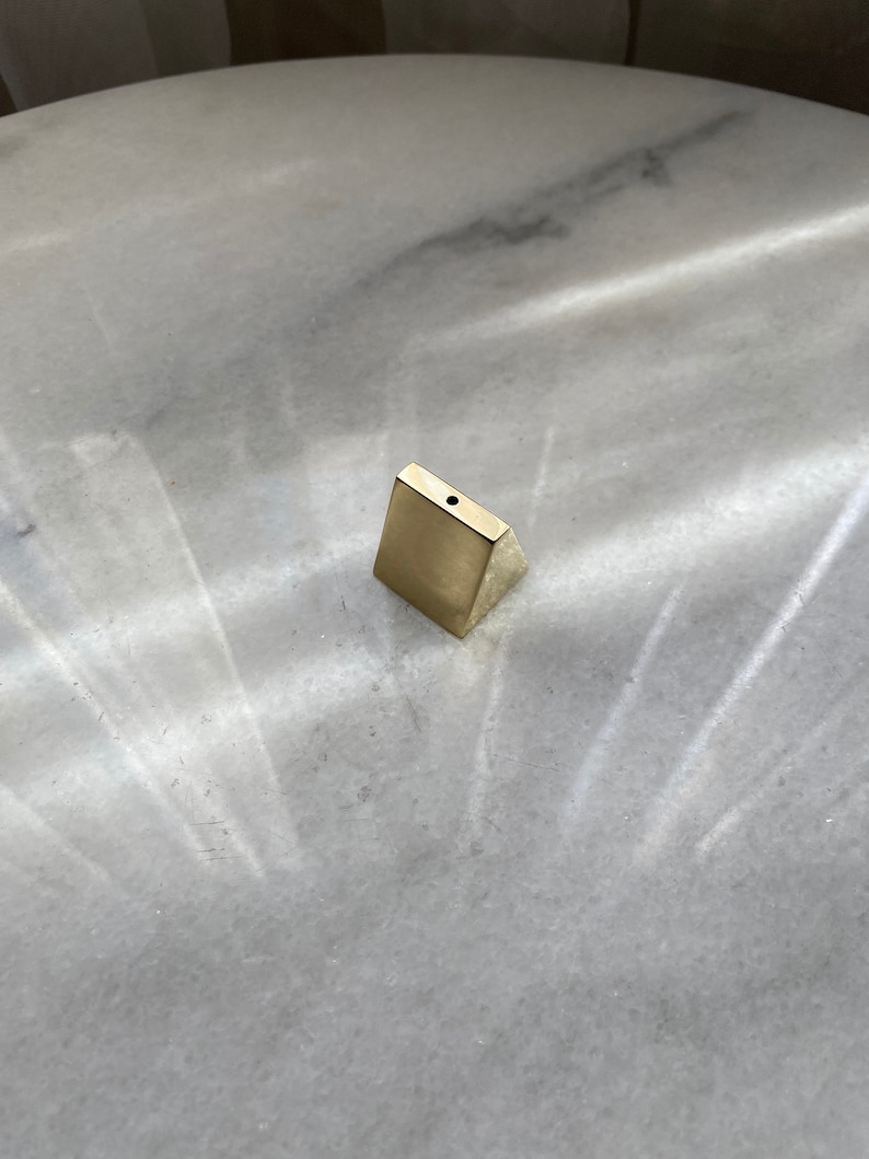 Solid Brass Triangle Incense Holder: Handmade Meditation Gift - Etsy