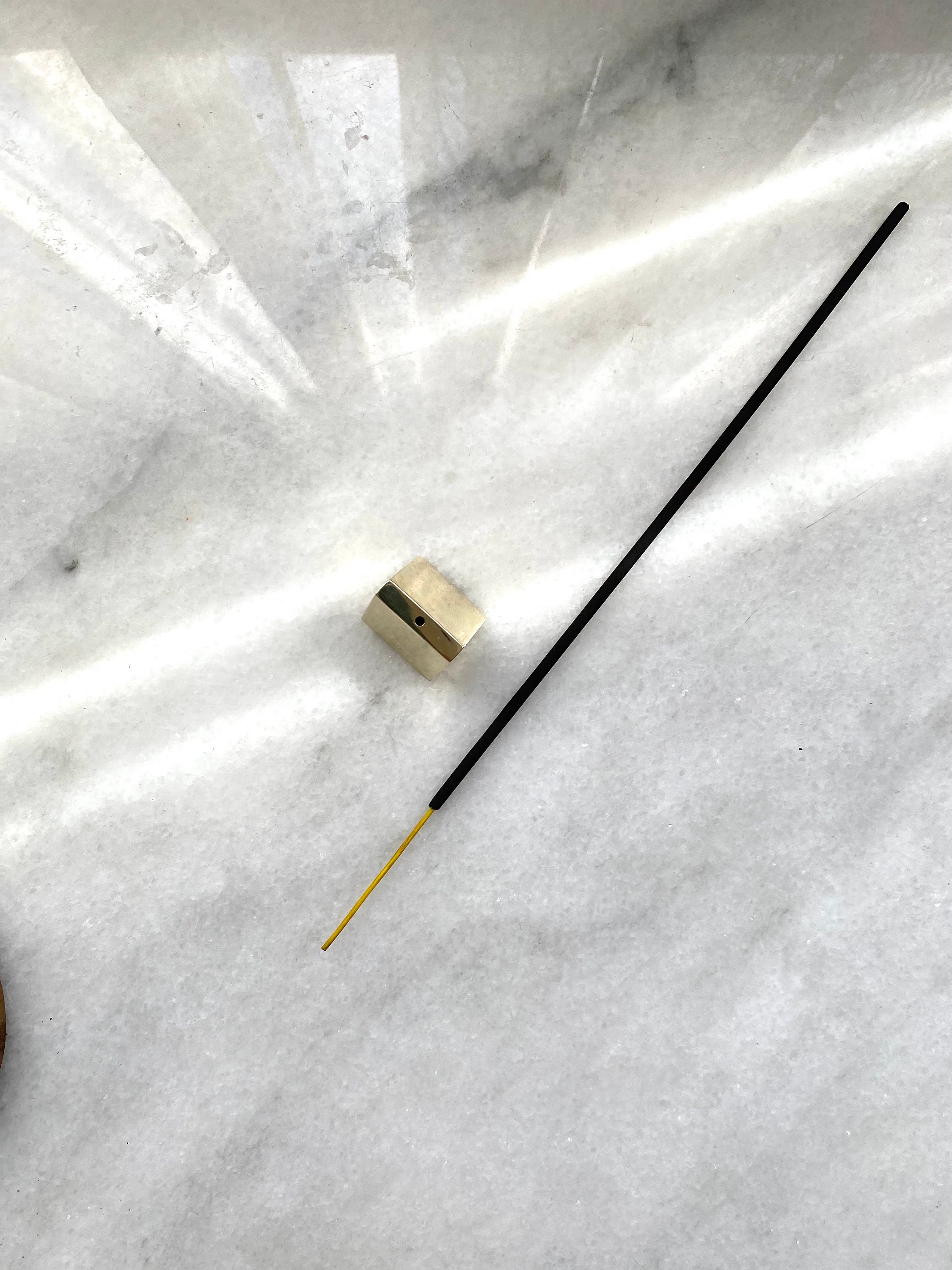 Solid Brass Triangle Incense Holder: Handmade Meditation Gift - Etsy