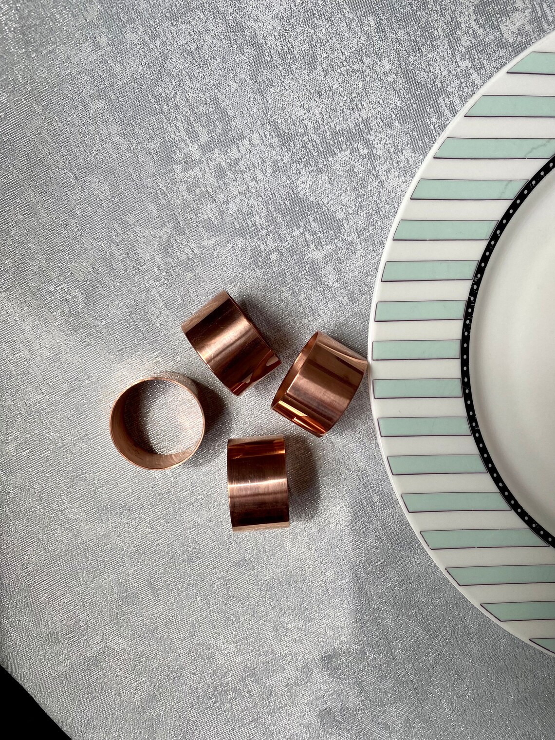 Copper Napkin Rings. Wedding Table Décor. Housewarming Gift. Rustic ...