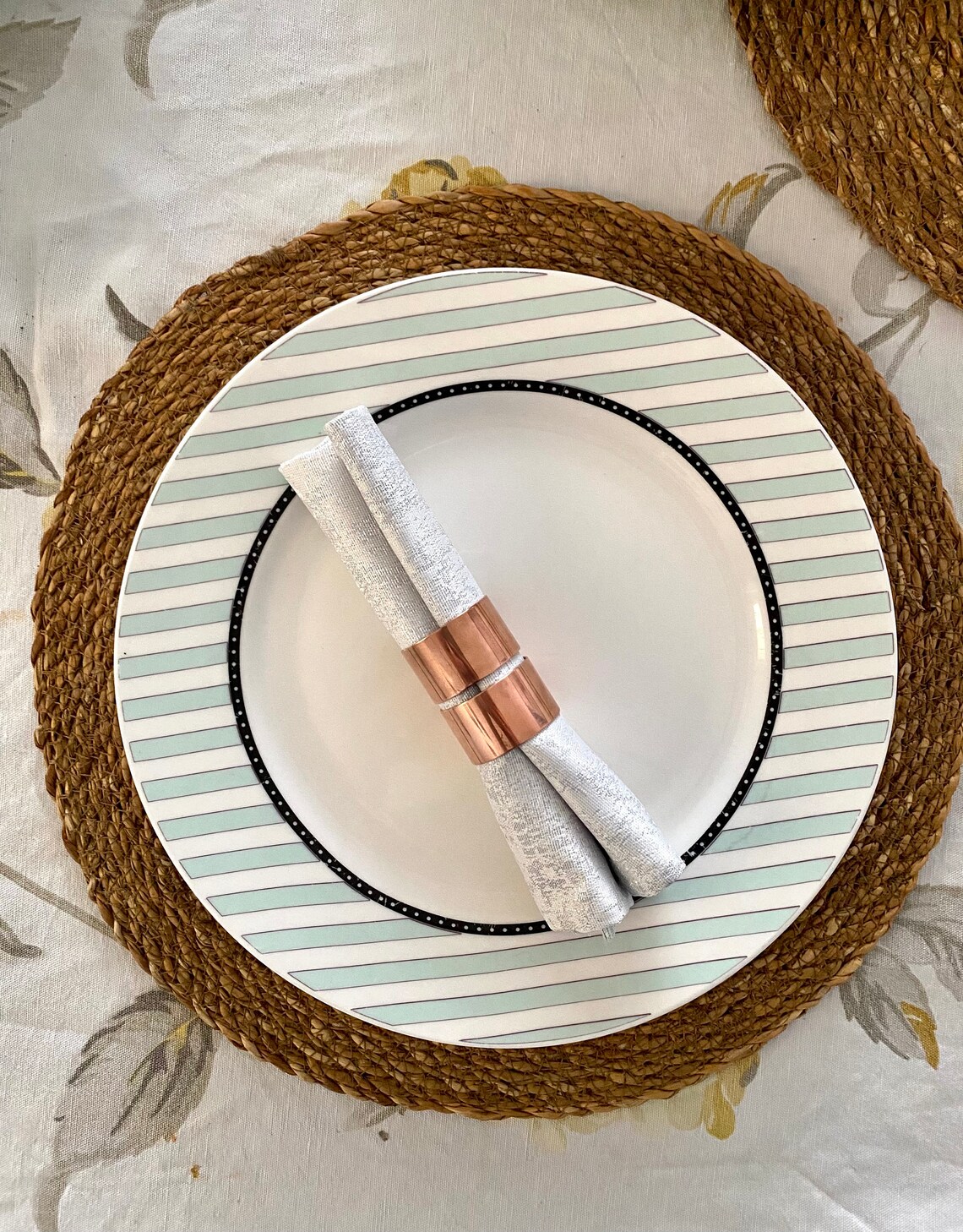 Copper Napkin Rings. Wedding Table Décor. Housewarming Gift. Rustic ...