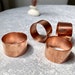Copper Napkin Rings. Wedding Table Décor. Housewarming Gift. Rustic ...