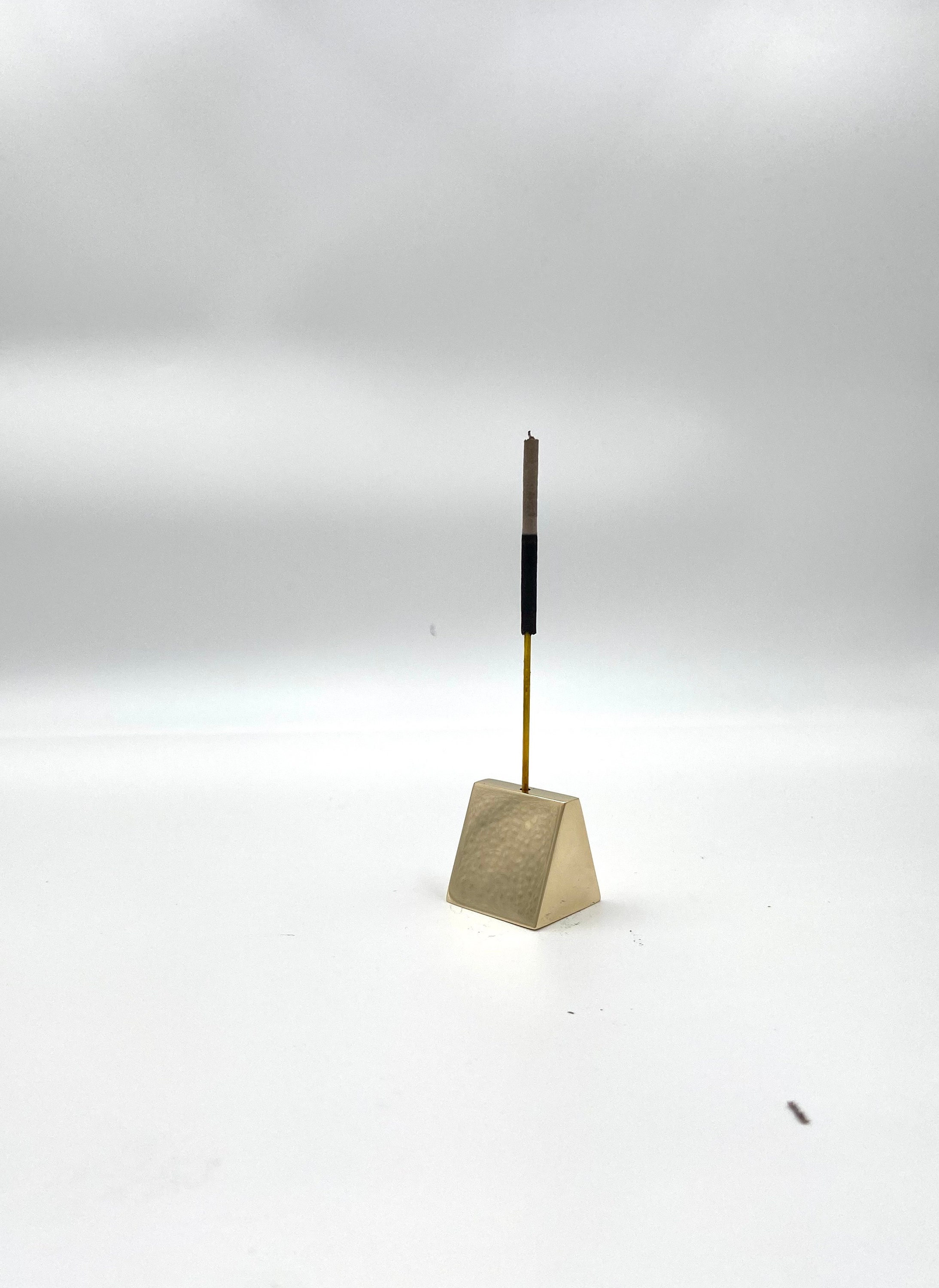 Solid Brass Triangle Incense Holder: Handmade Meditation Gift - Etsy