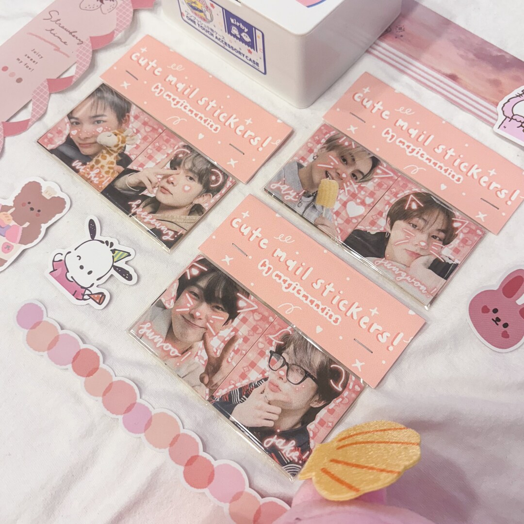 Enhypen Enha Mail Stickers pack of 18 Cute Kpop Happy Mail Square ...