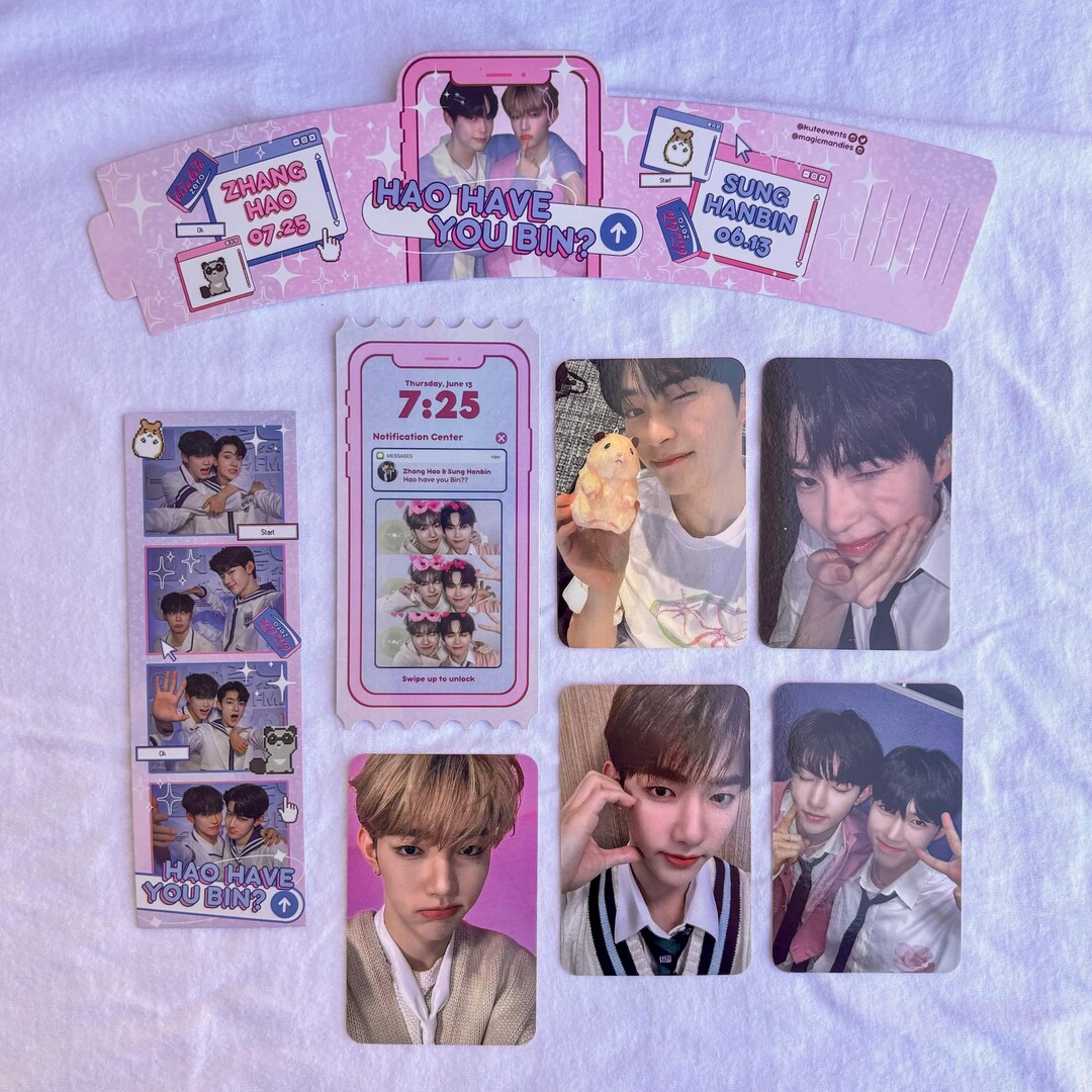 Zb1 Haobin Cupsleeve Set | Sung Hanbin and Zhang Hao Birthday Cupsleeve ...