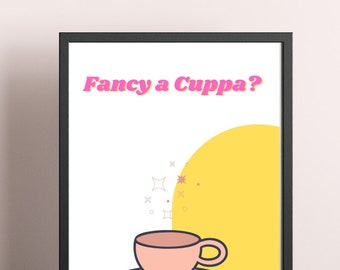 Fancy a Cuppa Print - Etsy
