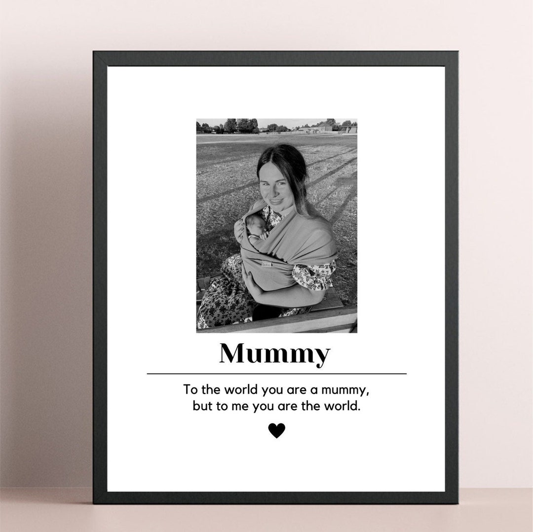 Mummy Definition Print Mothers Day Wall Print Home Decor Mum Birthday ...