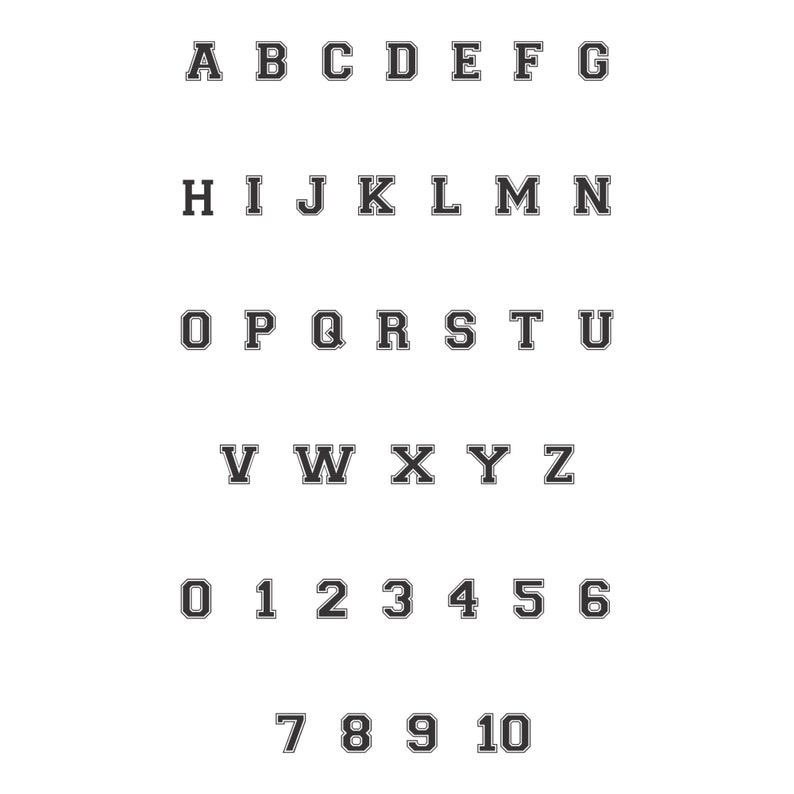 Varsity Font Svg & Ttf Digital Download Varsity Letters School - Etsy ...