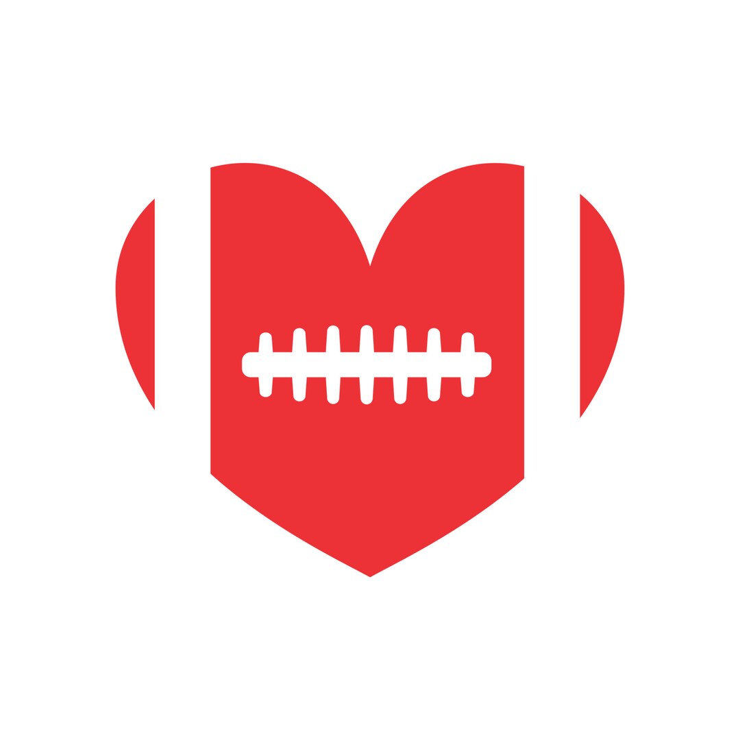 Valentine Svg, Football Heart Svg, Cricut, Silhouette, Valentines Day ...