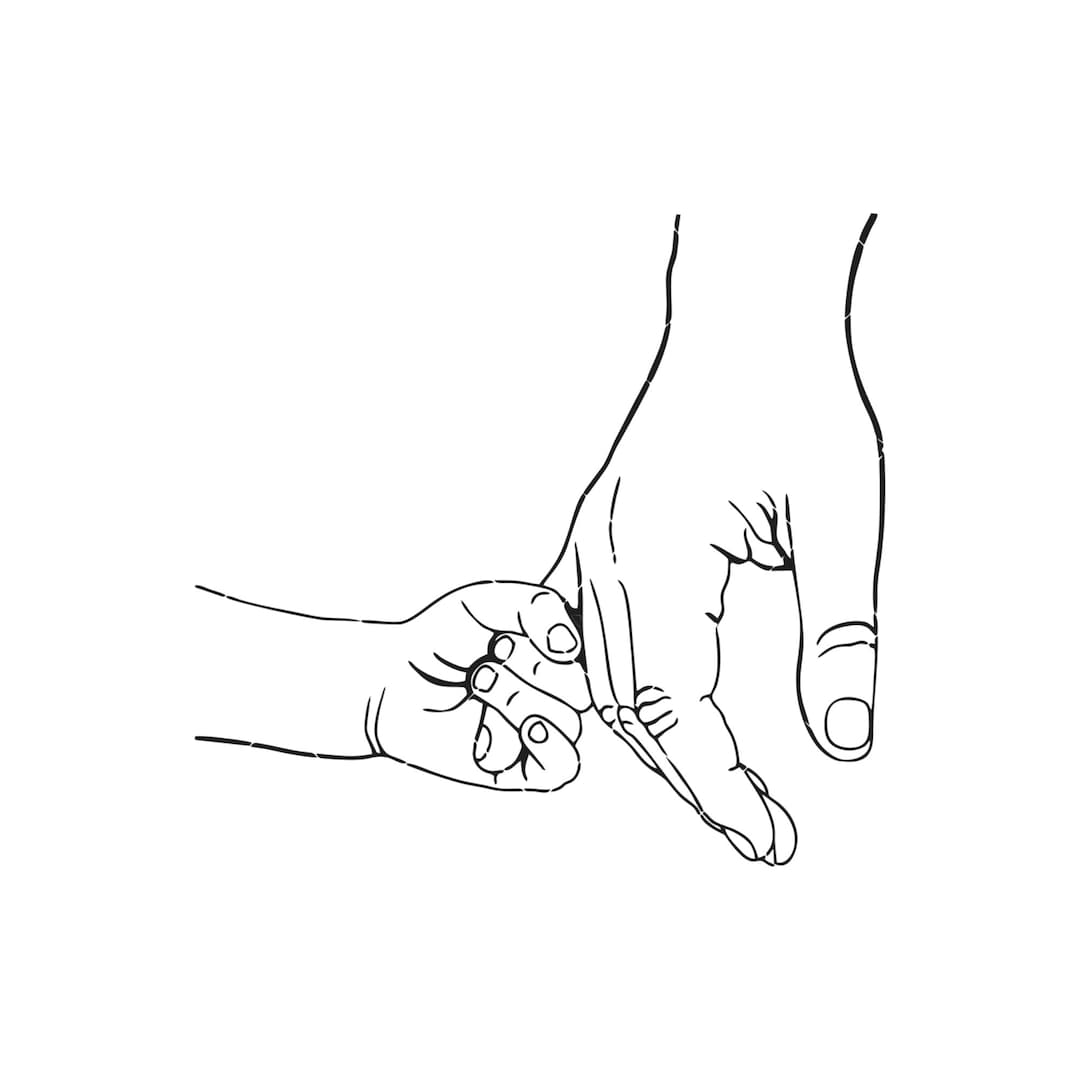 Father Hand Child Svg, Father Svg, Child Svg, Png, Clipart, Digital ...