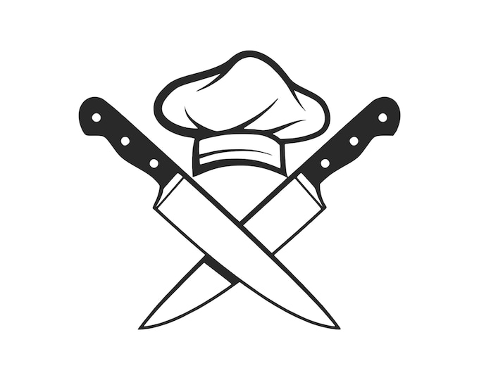 Chef Hat Svg, Cook Svg. Vector Cut File for Cricut, Silhouette, Pdf Png ...