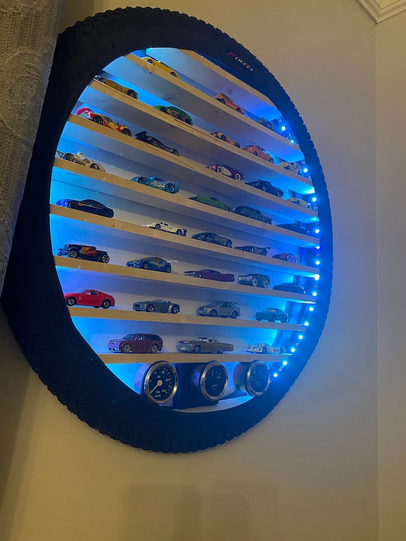 Tyre Shelf 26 Toy Car Tire Display With Dials Voltage - Etsy