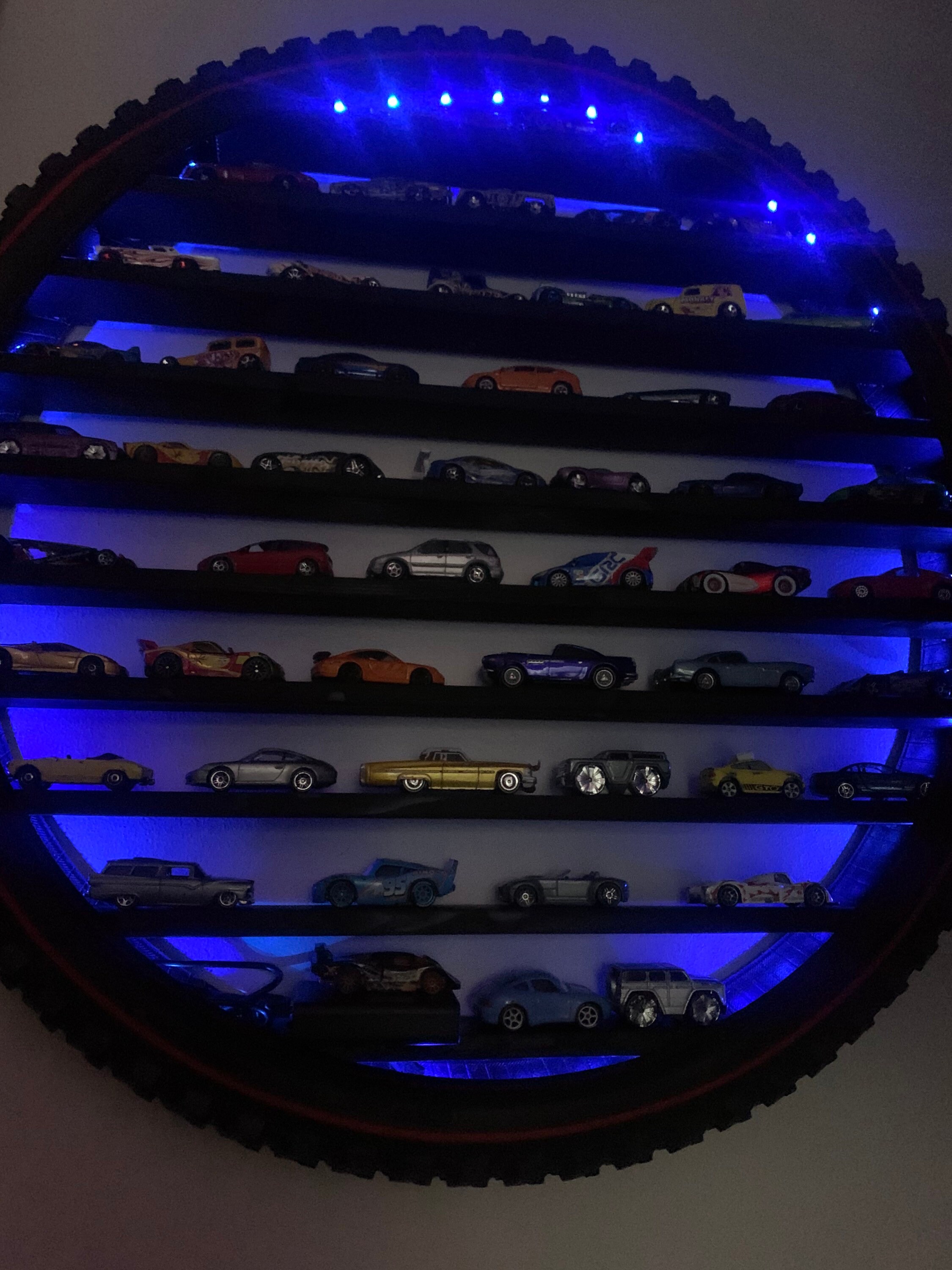26" ORIGINAL Cool Wheels Car Display Wall Art, LED Lights, No Wiring to ...