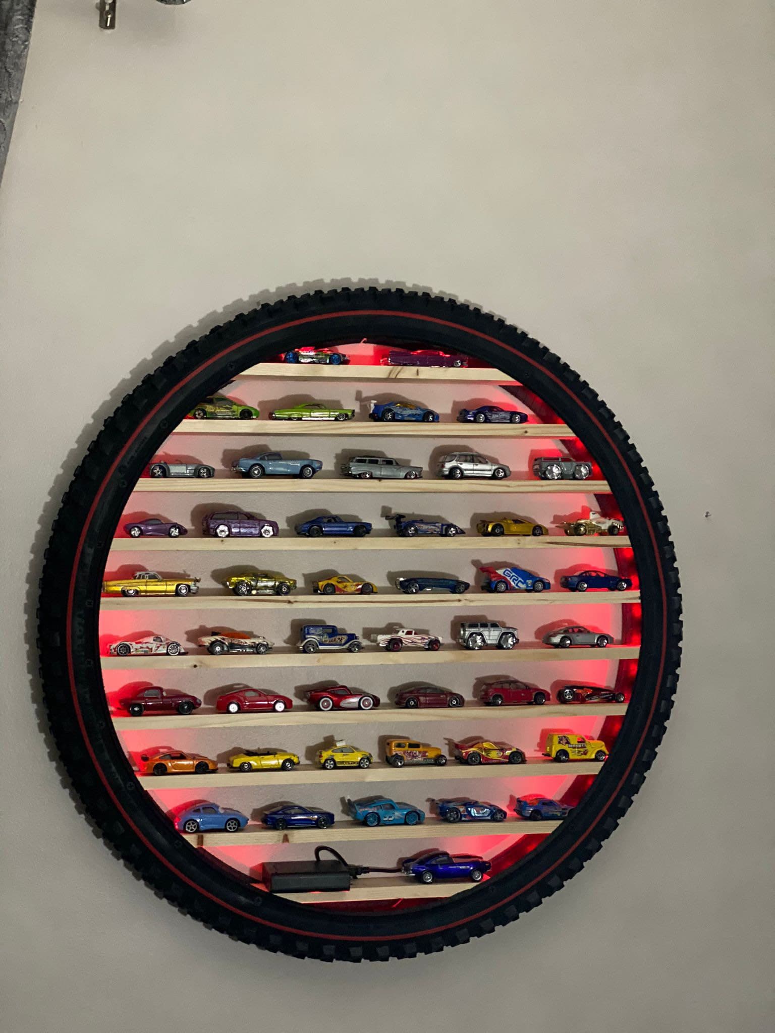 26" ORIGINAL Cool Wheels Car Display Wall Art, LED Lights, No Wiring to ...