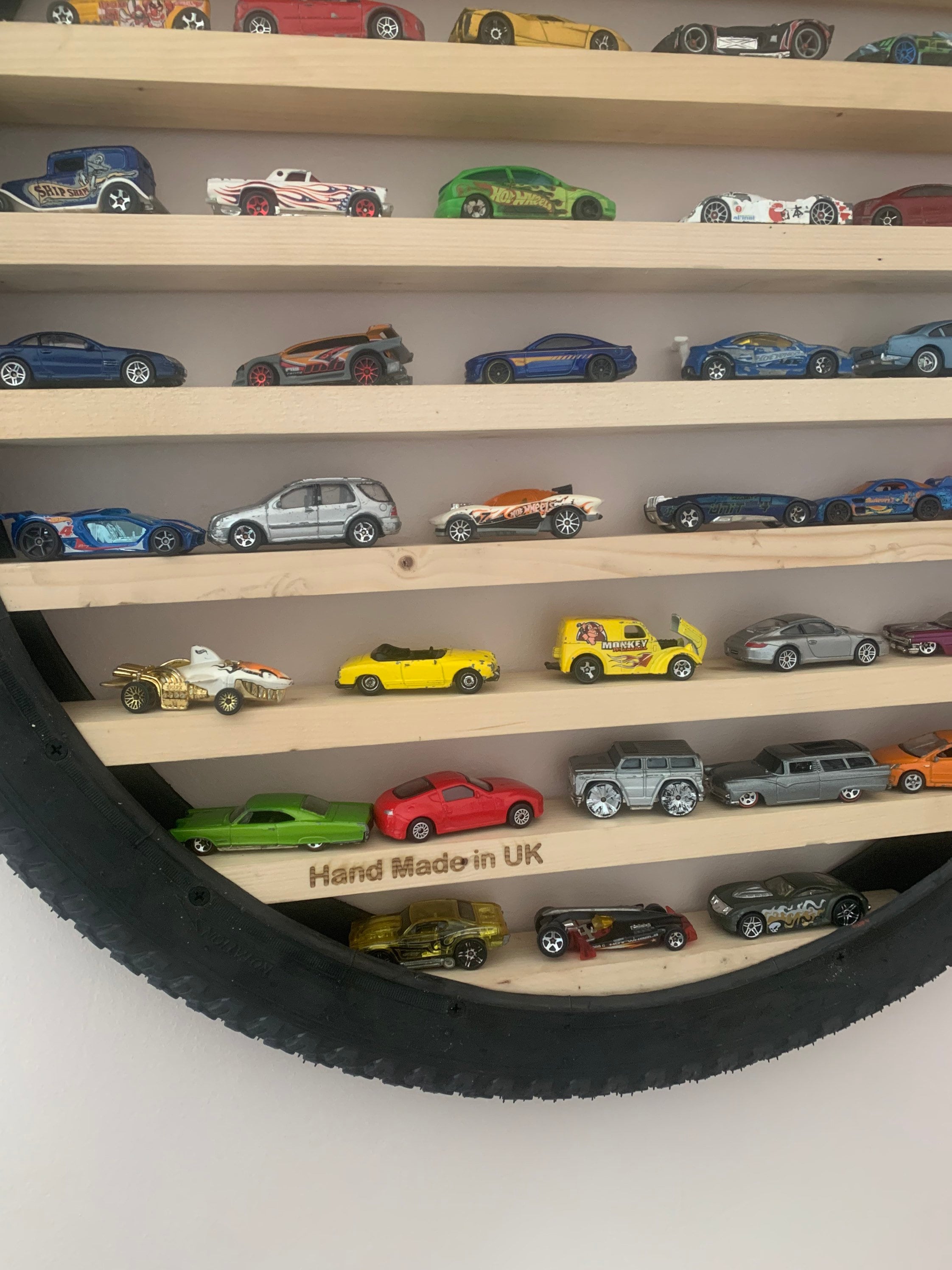 Toy Car Tire Display Shelf, Personalized Laser Engraved 26" Tire - Etsy