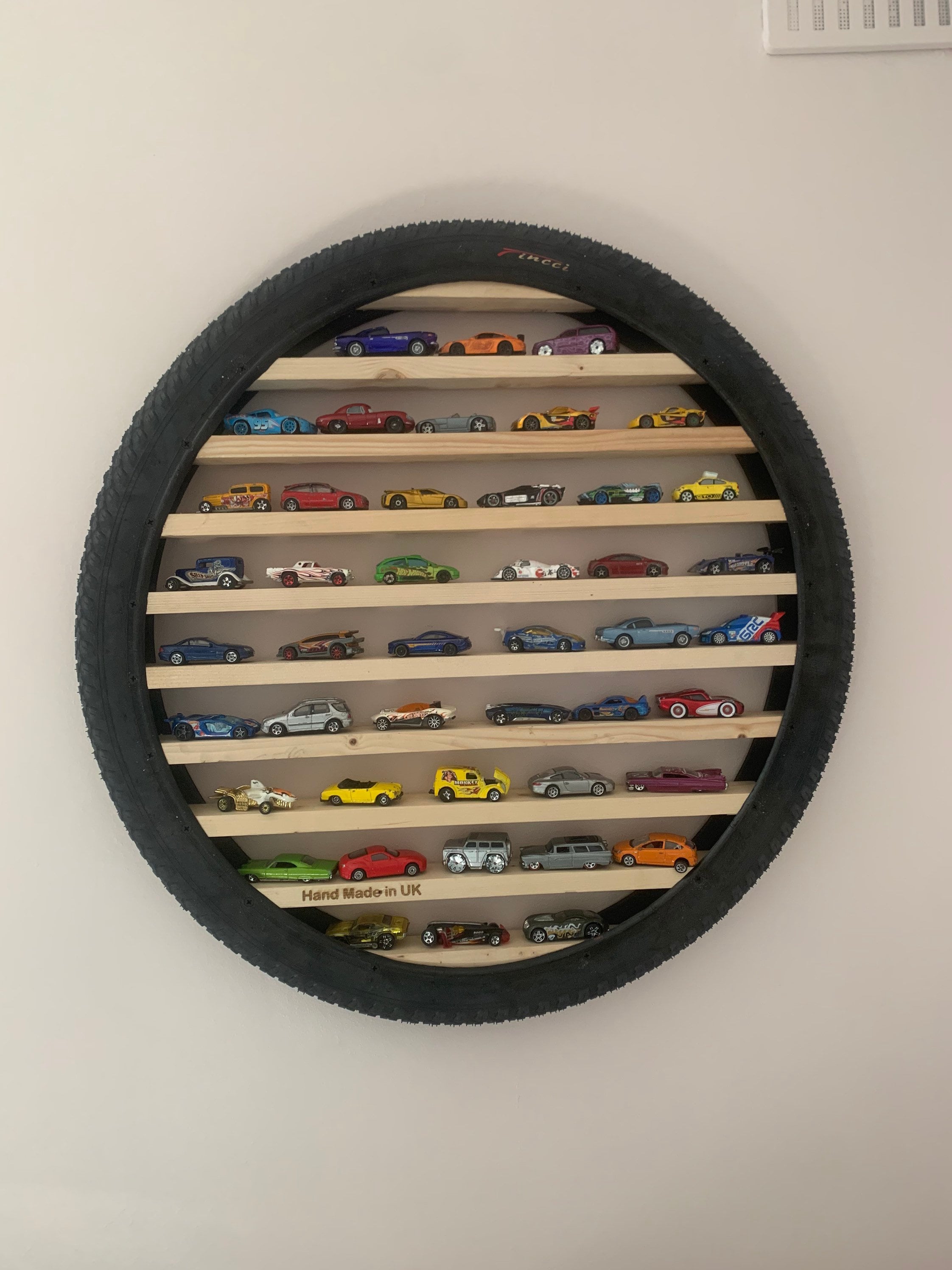 Toy Car Tire Display Shelf, Personalized Laser Engraved 26" Tire - Etsy
