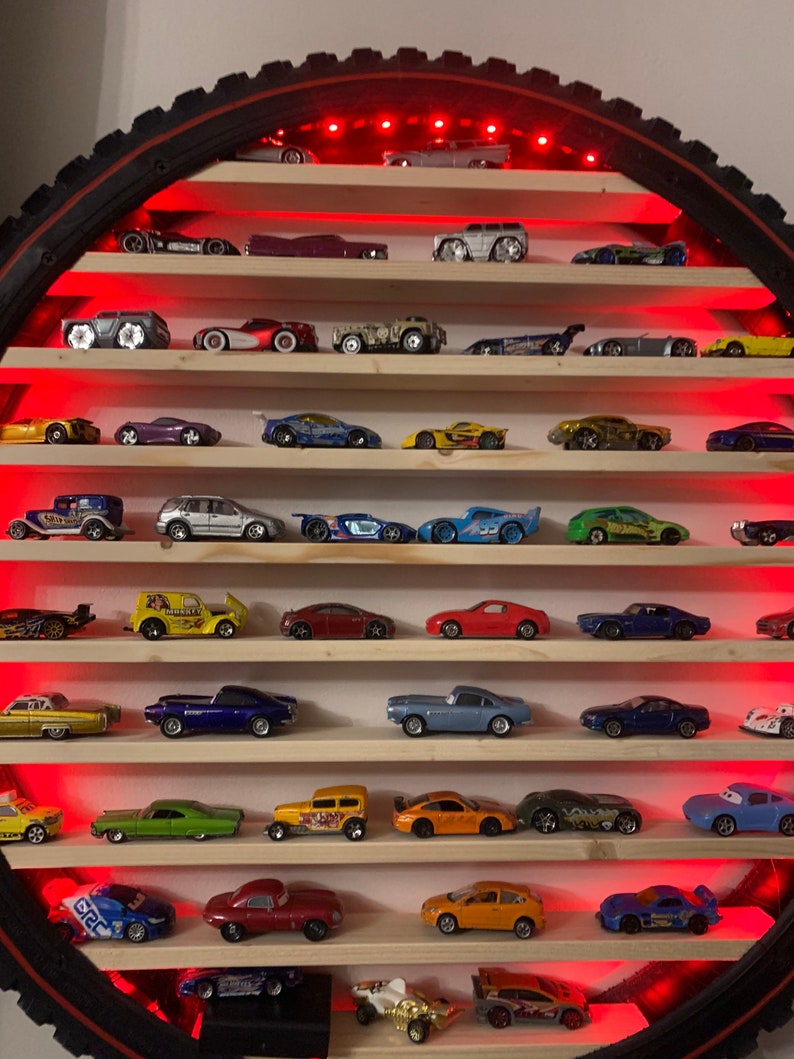 26" Wheels Car Display Case, LED Wall Art, Laser Engraved - Etsy