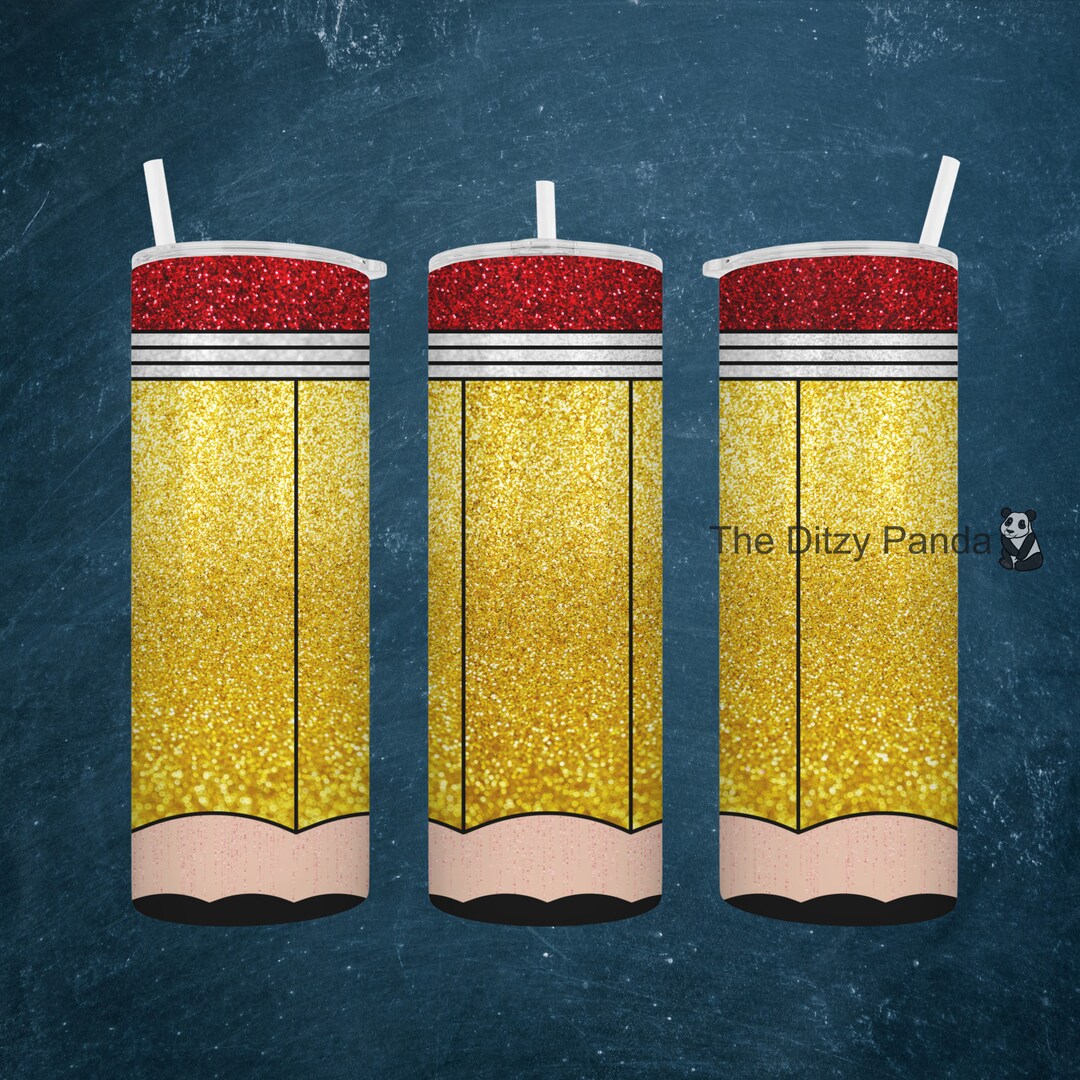 Pencil Tumbler Back to School Pencil Tumbler Teacher Pencil - Etsy