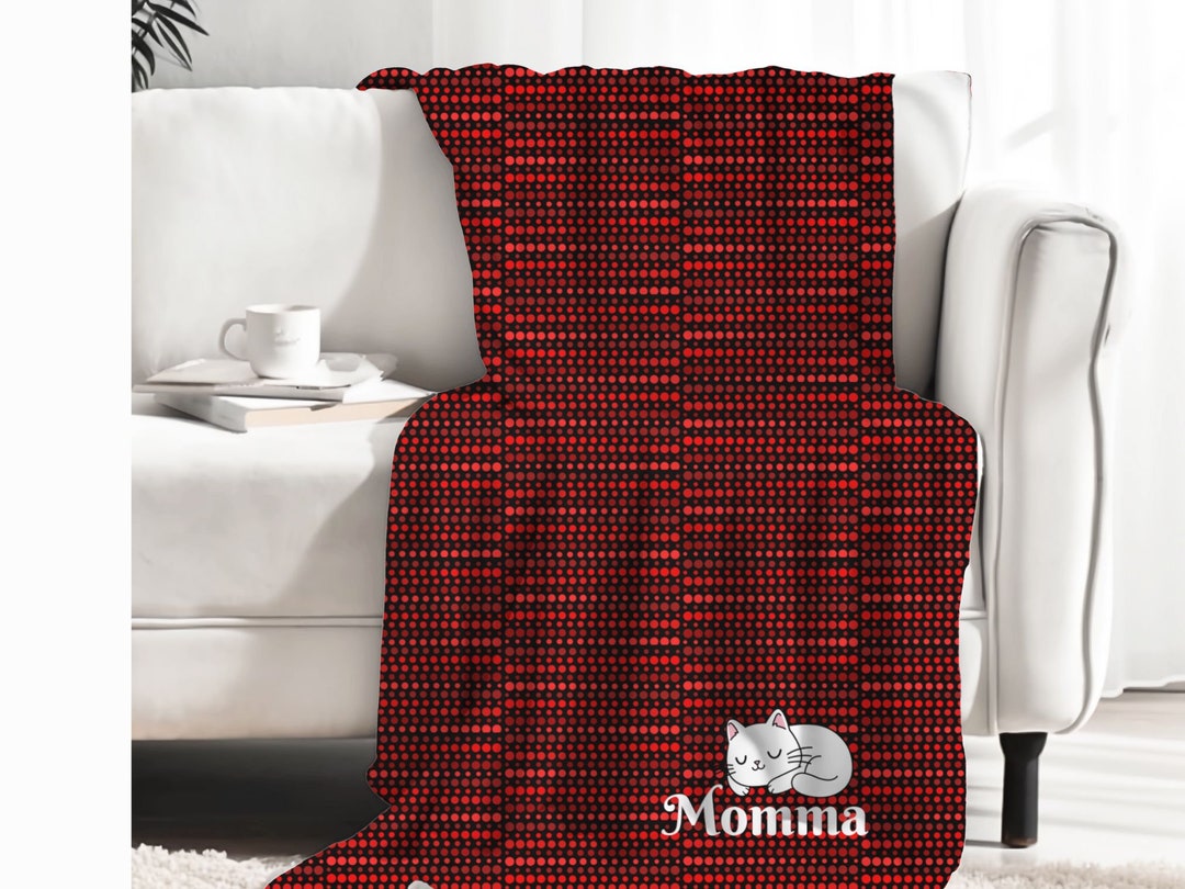 Personalized Cat Blanket Cat Blanket Cat Mom T Custom Name Cat Blanket T For Cat Mom