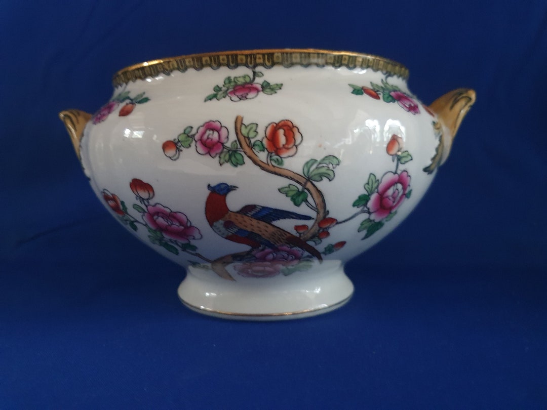Antique F Winkle & Co Bowl/dish in Pheasant Design Rare - Etsy