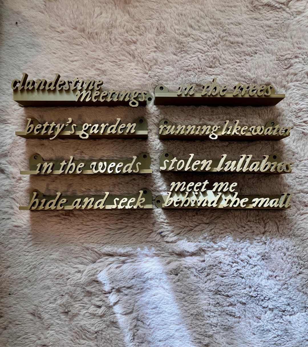 Folklore Variants Bundle | Customized Vinyl Shelf | Vinyl Wall Display ...