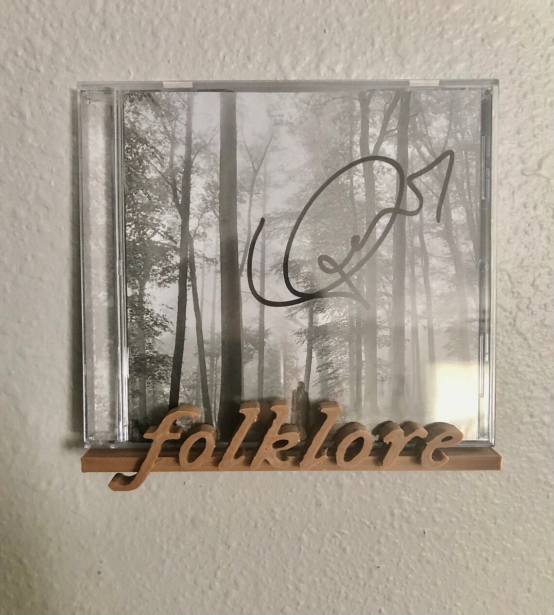 CD Wall Display for Folklore Customized CD Wall Mount | Etsy