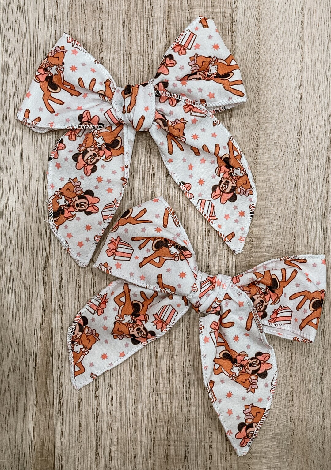Minnie Mouse & Deer Set of 2 Hairbows - Etsy