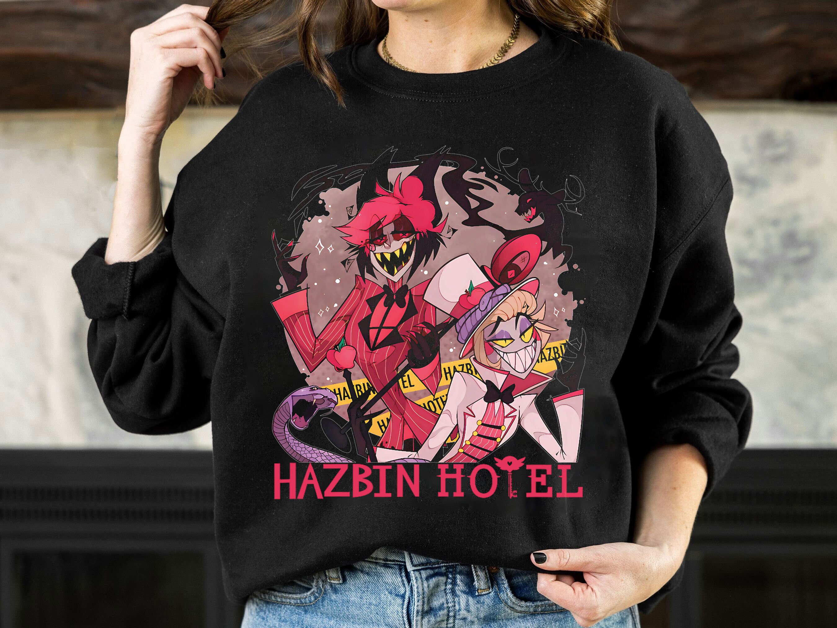 Hazbin Hotel Alastor Lucifer T-shirt, Hazbin Hotel Characters ...