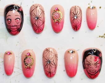 Character Nail Art - Etsy