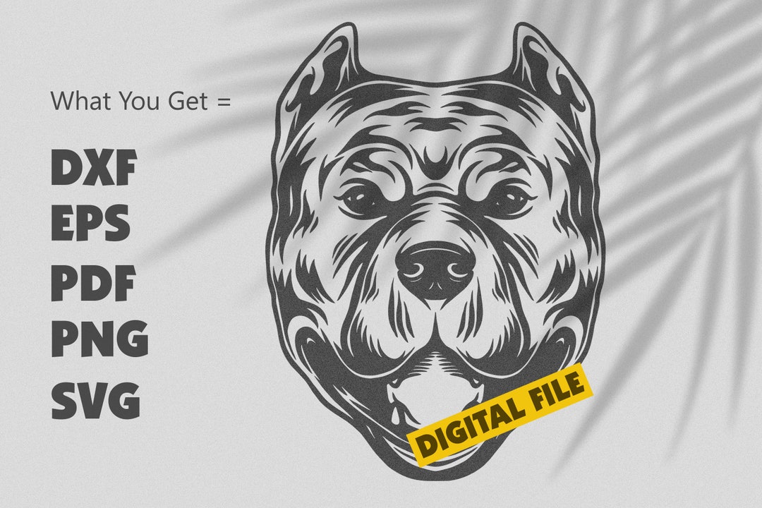 Archivos de corte SVG para perros, SVG para perros, SVG de cabeza de ...