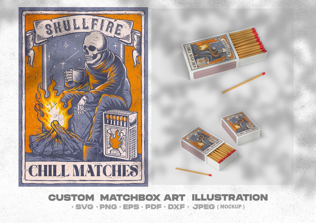 Custom Matchbox Art: Hand-drawn Illustration (digital Gift) - Etsy