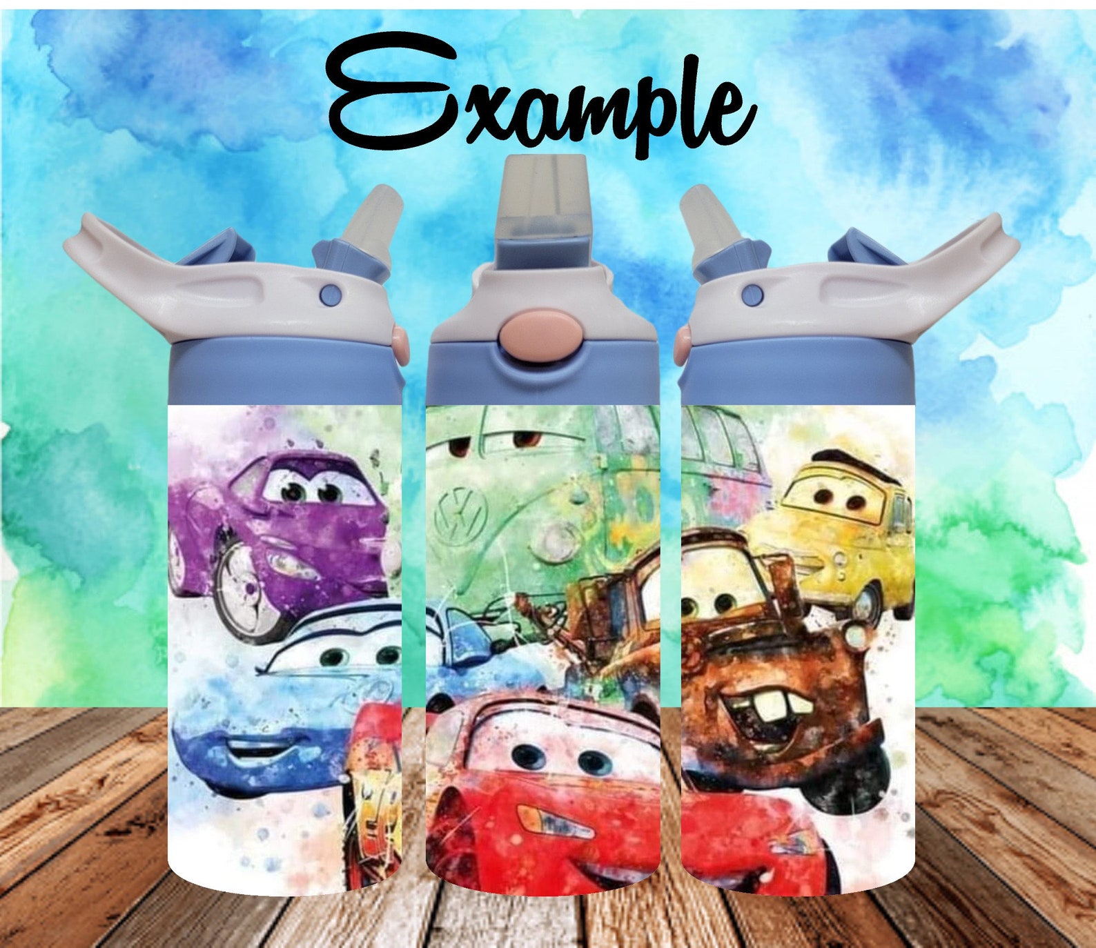 Kid Flip Top Mockup Wrap, Sippy Cup, Simple, Blue Top, Digital, Png ...