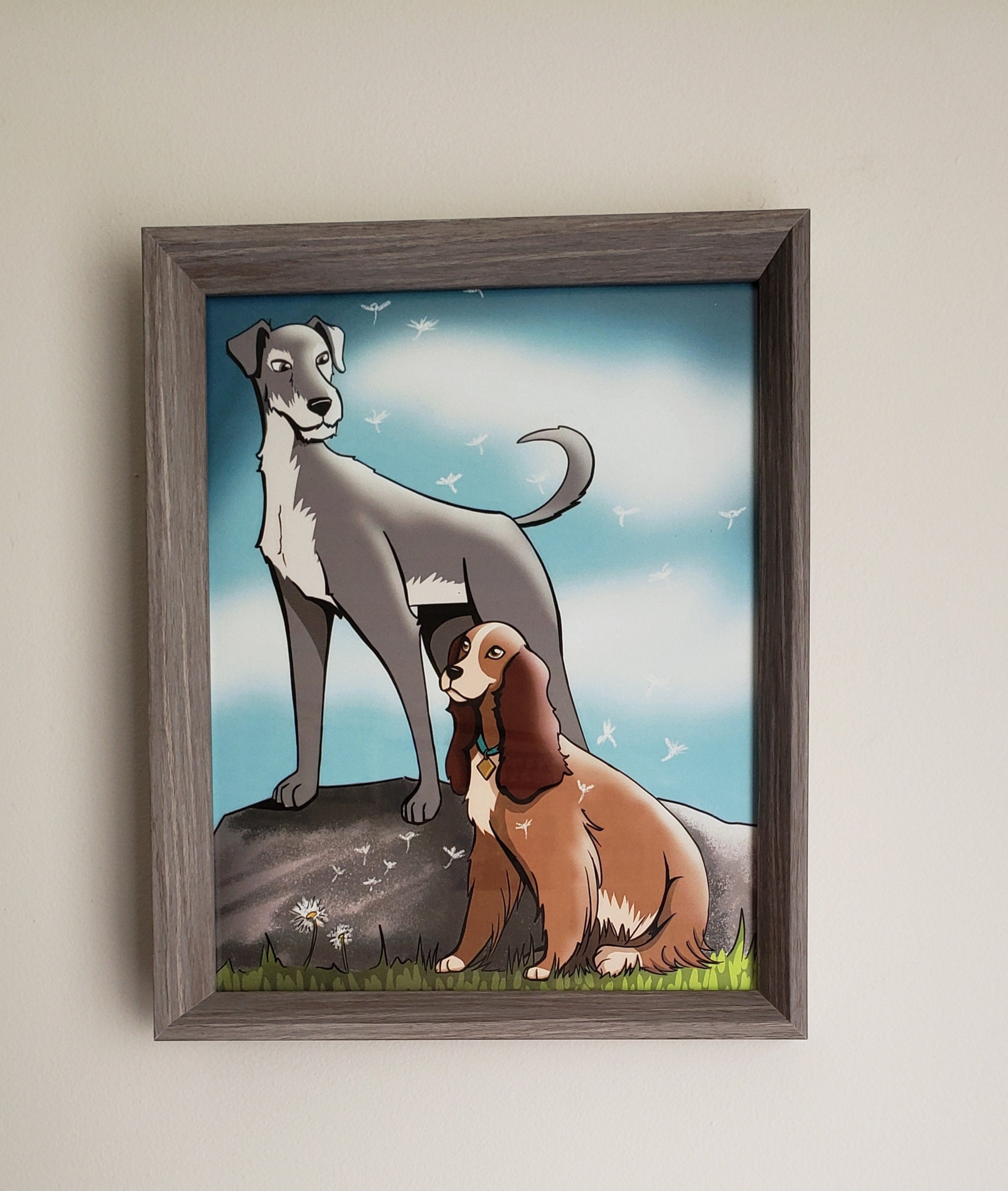 Lady and the Tramp Fanart Print Disney Fanart Dog - Etsy