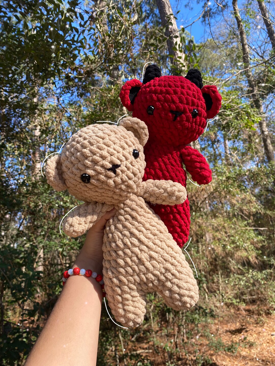 2 in 1 Devil Bear Crochet Pattern - Etsy