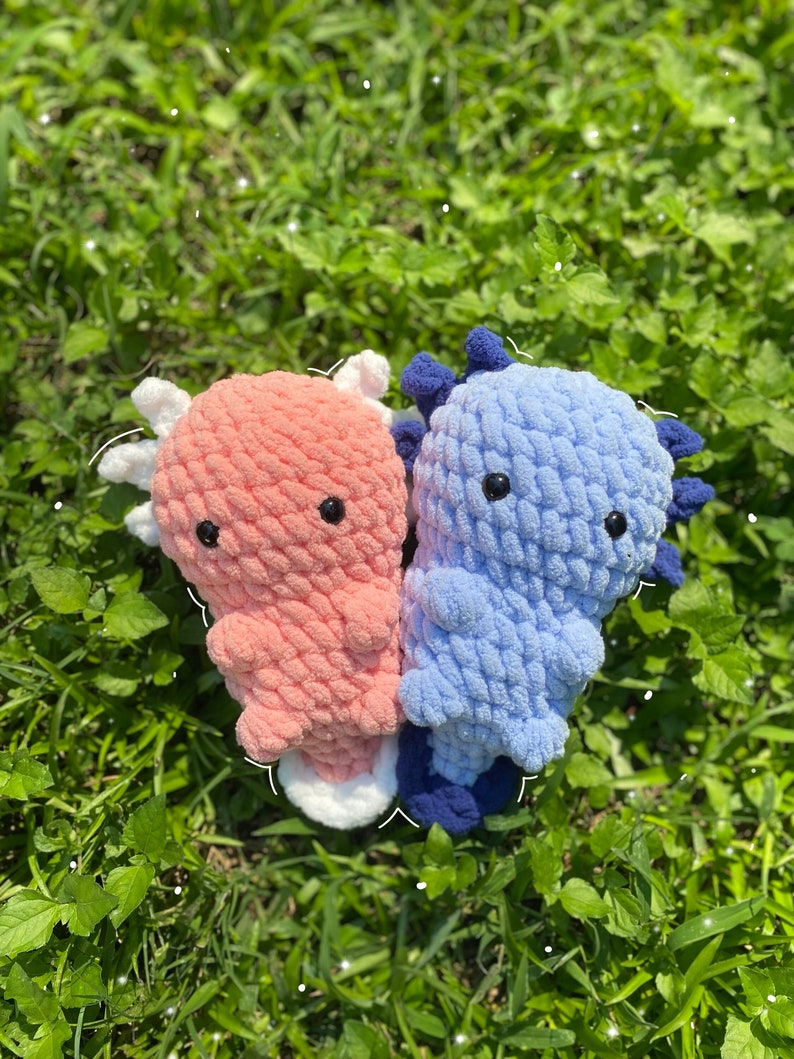 No-sew Axolotl Crochet Pattern - Etsy